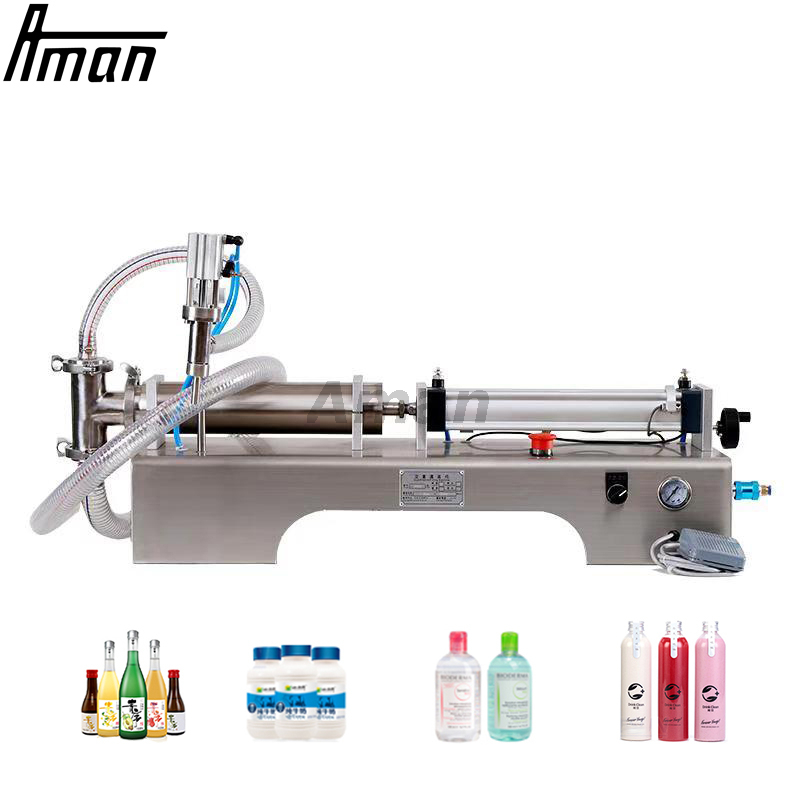 Semi-automatic Single Head Bottle Liquid Filling Machine Small Pedal ...